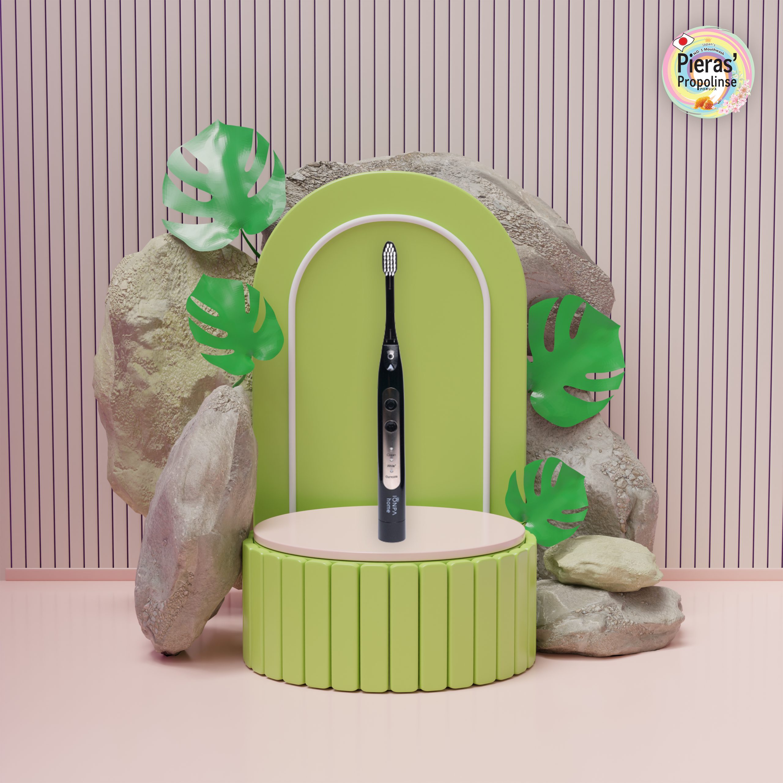 Electric Toothbrush IONPA Home Series Madagascar Black Sikat Gigi ...